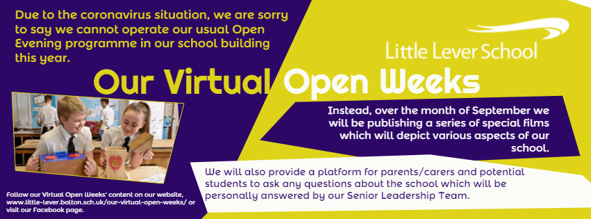 Our Virtual Open Weeks - Little Lever School