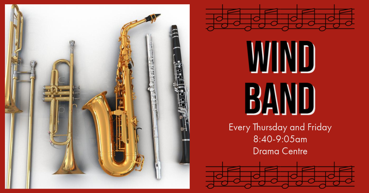 Wind Band rehearsals start this week - Little Lever School