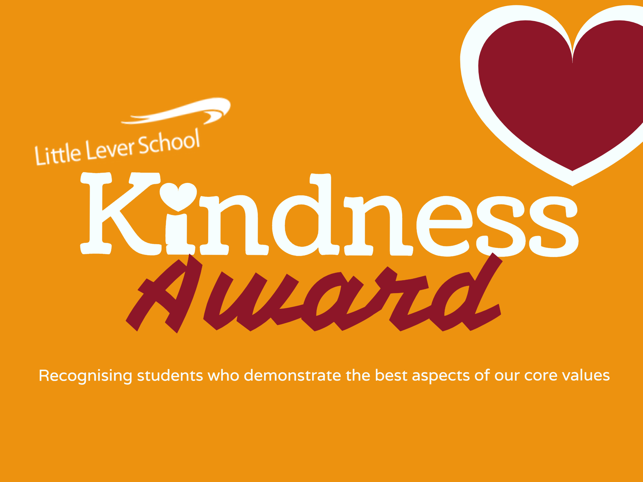 Kindness and Charity fundraising Awards - Little Lever School