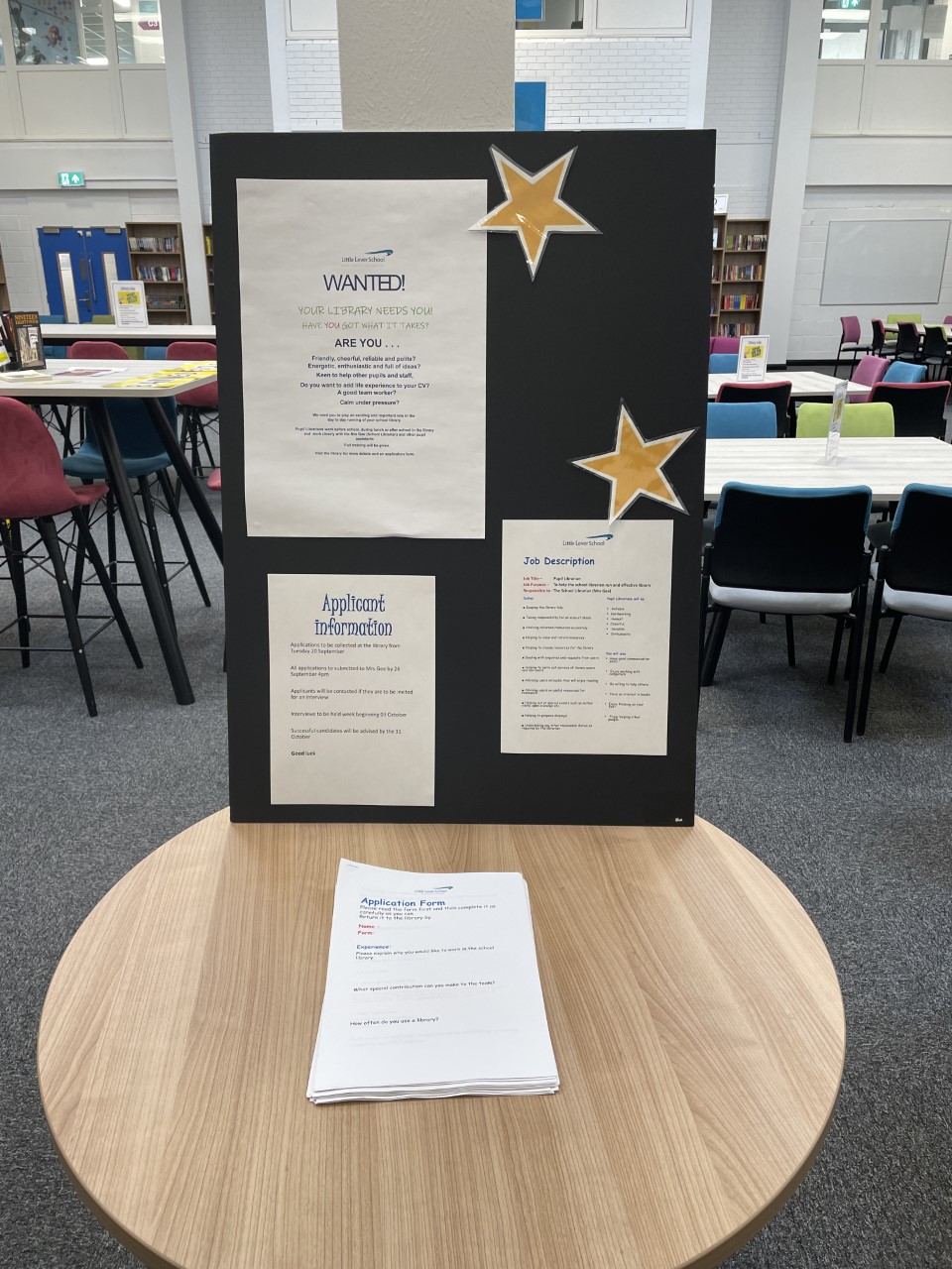 New Library Assistant Roles - Little Lever School