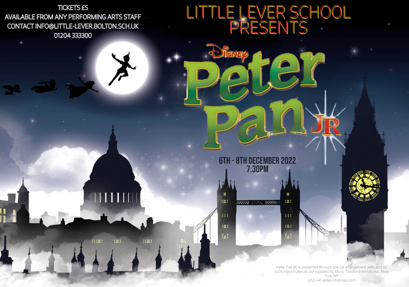 School Production 2022 - Peter Pan Jr - Little Lever School