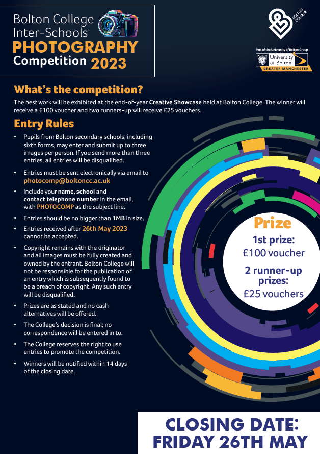 Bolton College Inter-Schools Photography Competition - Little Lever School